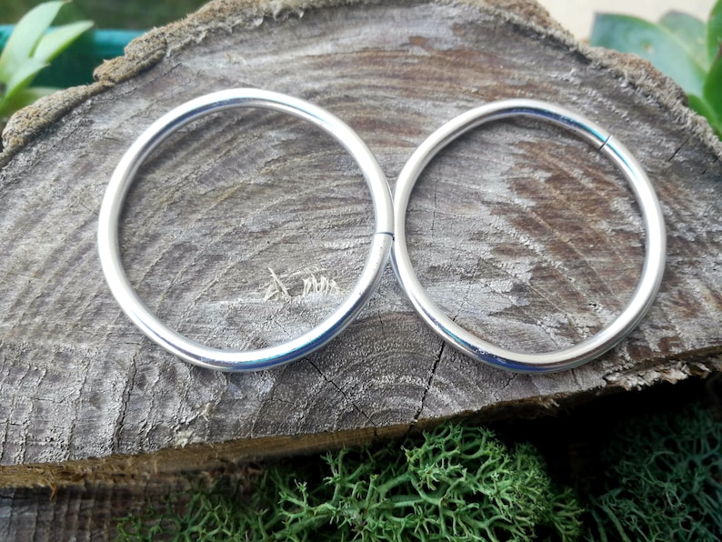 8 Gauge Aluminium Hoops Stretched Ear - Etsy