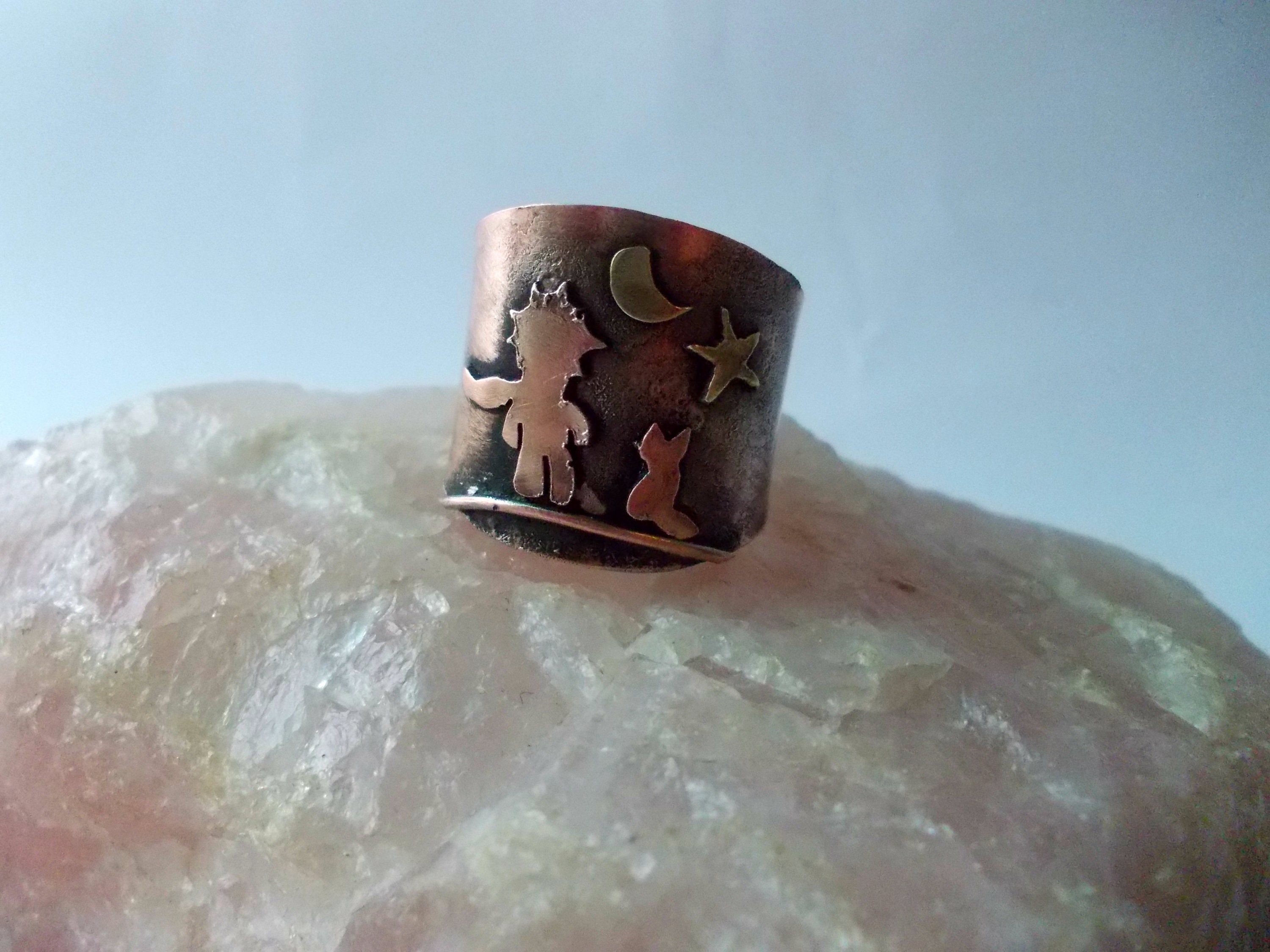 The Little Prince Copper Ring. The Little Prince and Fox | Etsy