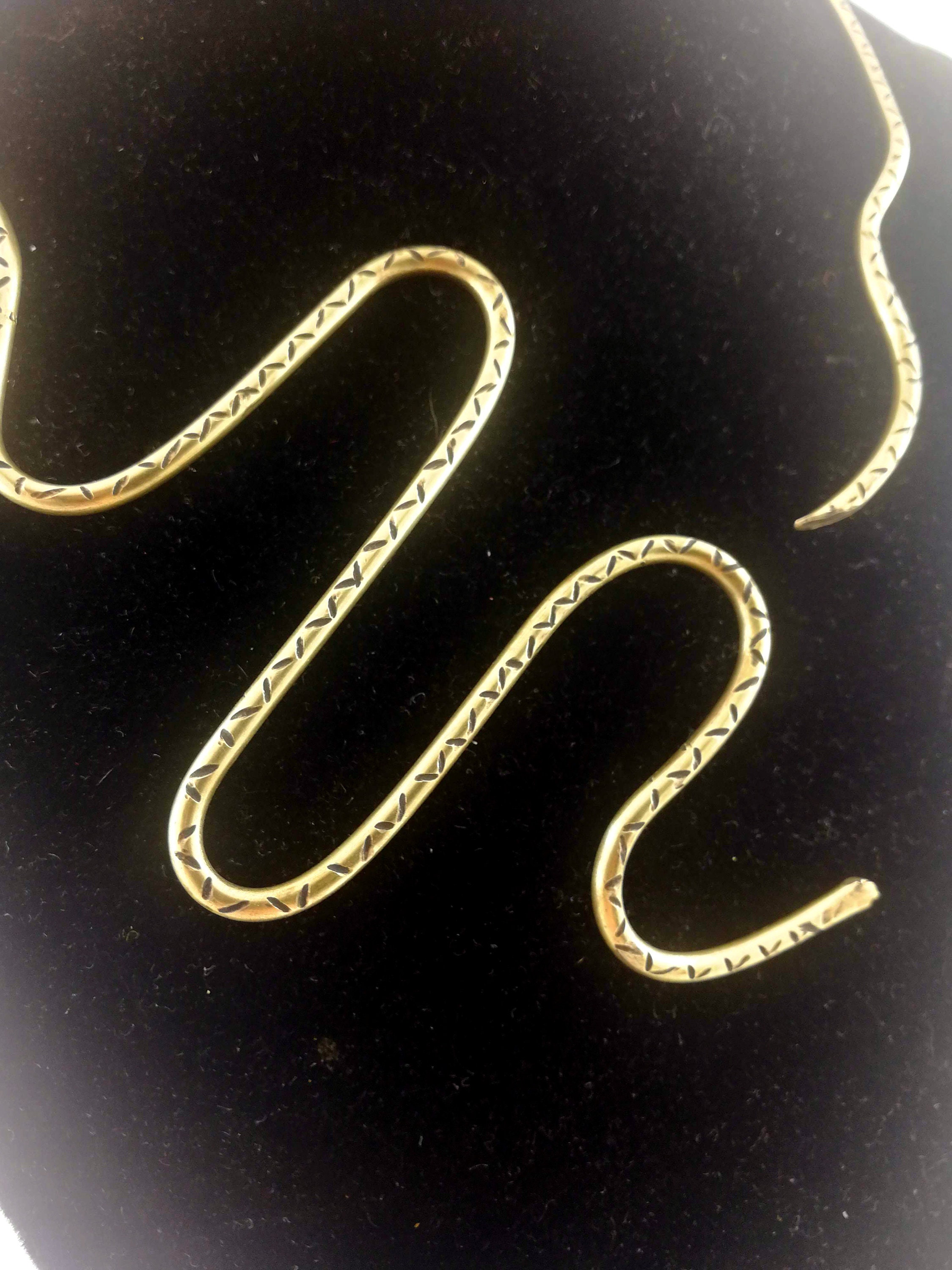 Snake Collar Necklace Open Choker Necklace | Etsy