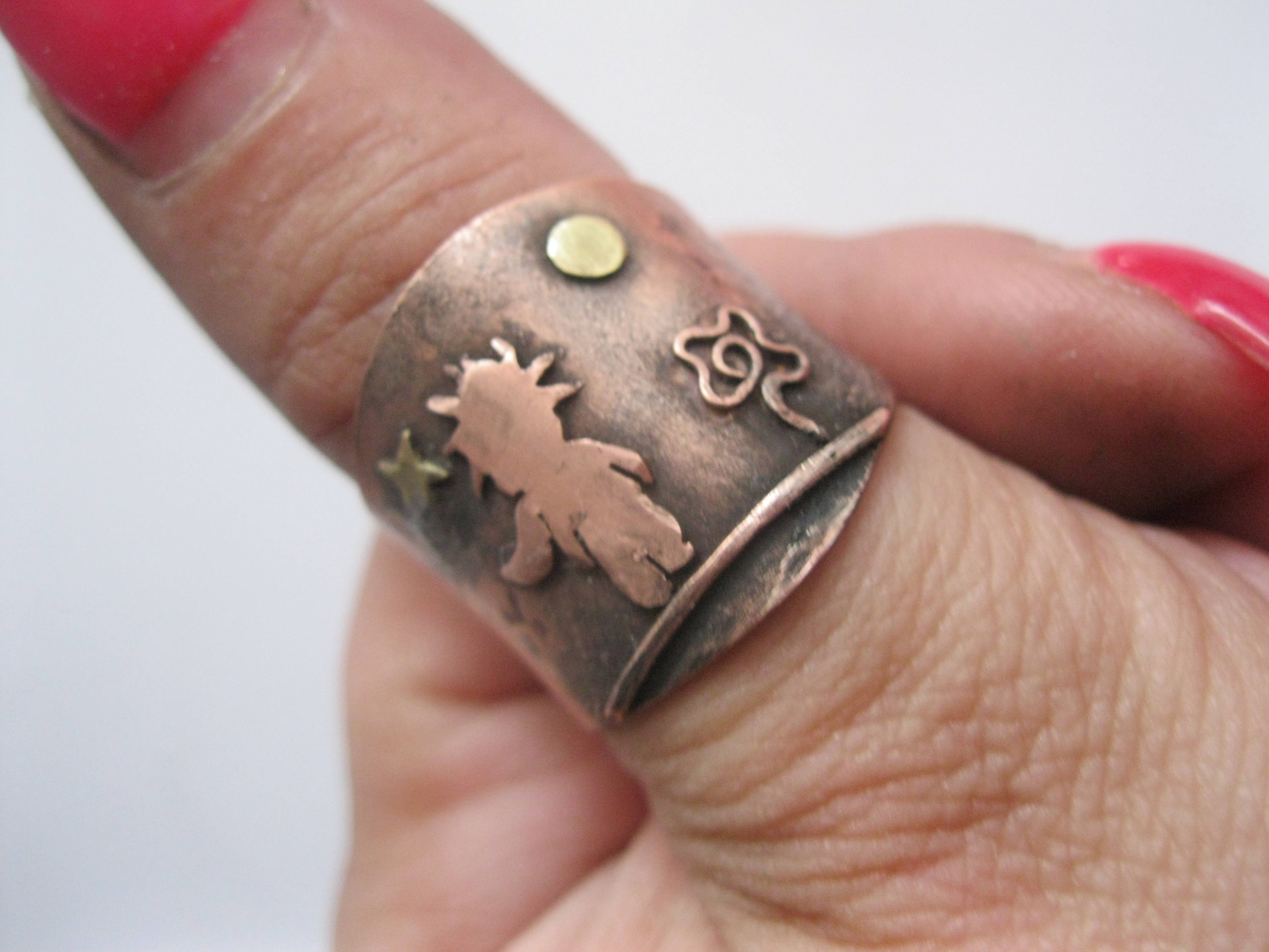The Little Prince Copper Ring. the Little Prince and Rose Copper Ring ...