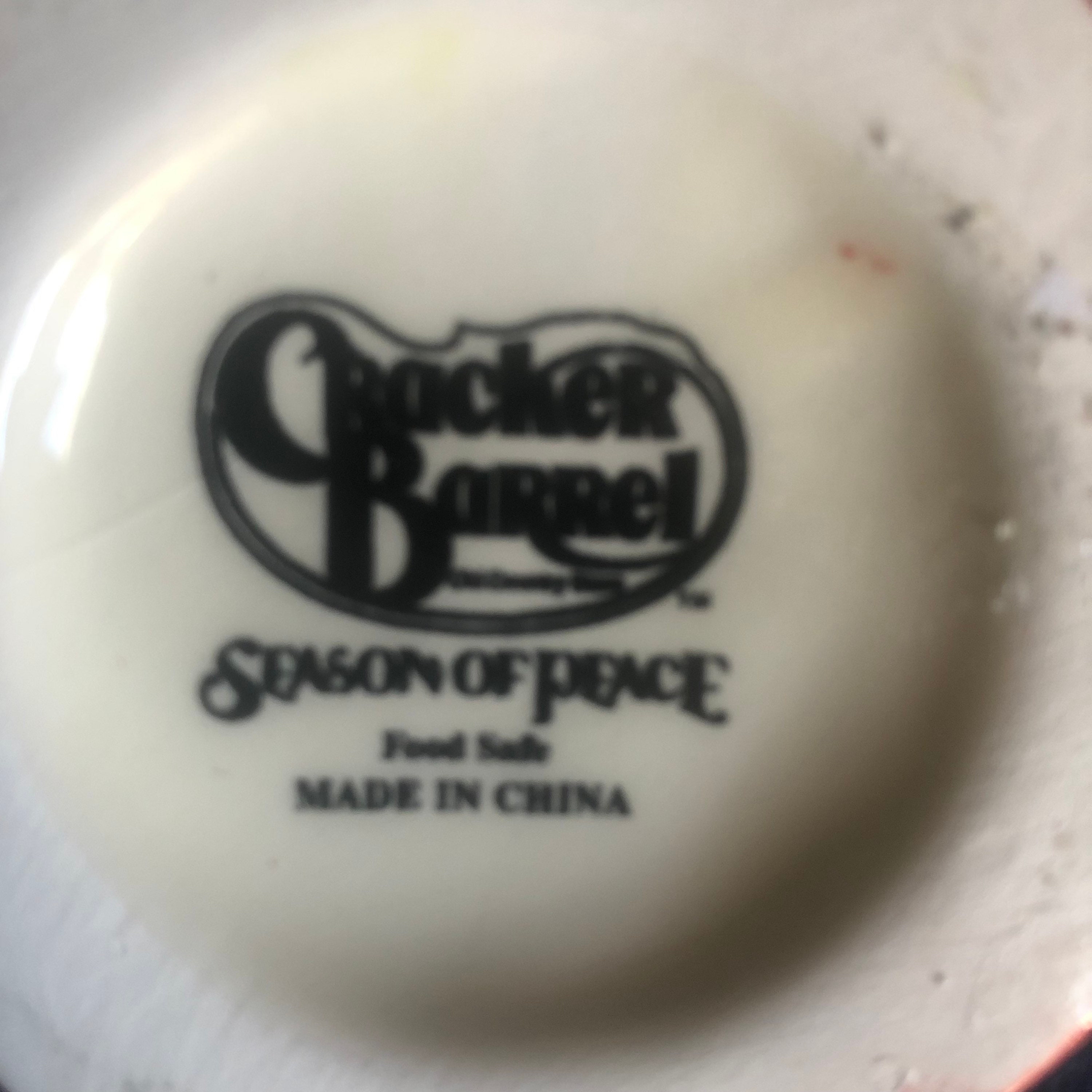 Cracker Barrel season of Peace Cardinal Sugar and Creamer Set Holiday ...