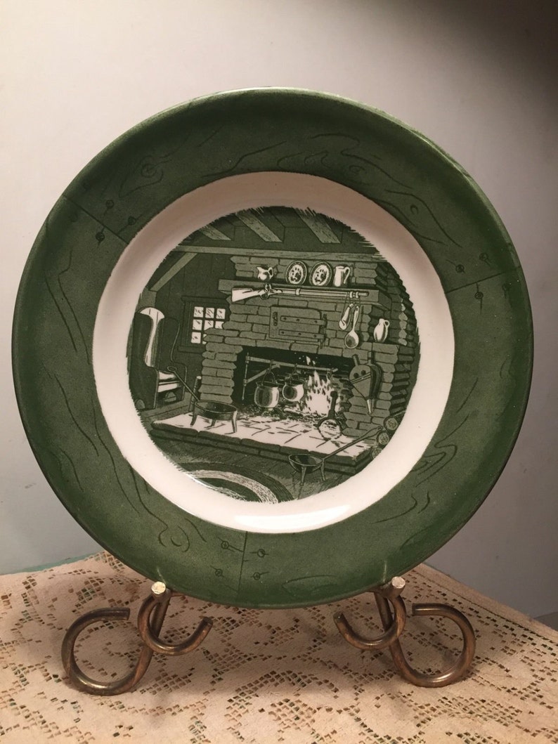 Royal Colonial Homestead Dinner Plate Royal 1950's Vintage Dinnerware ...