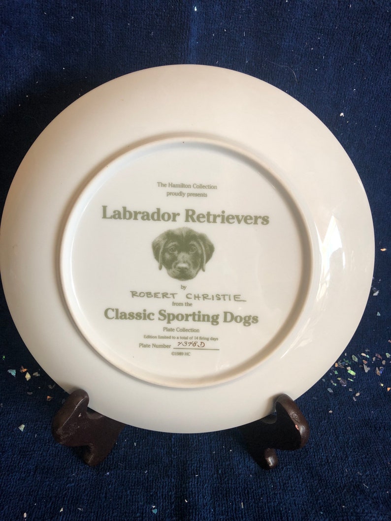 Labrador Retrievers Collector Plate 4348D by Robert Christie - Etsy