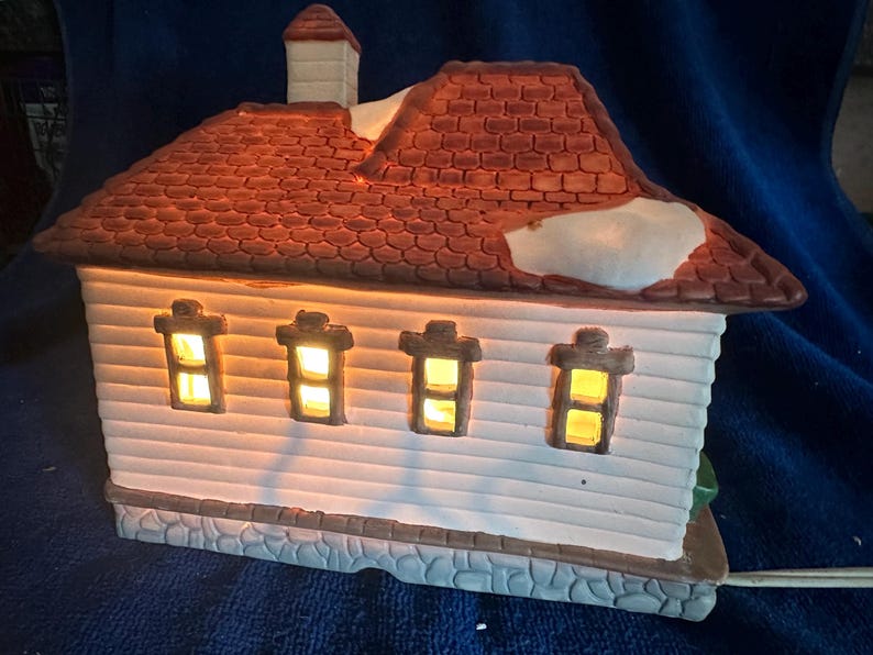 Holiday Expressions Christmas Village “train Station” Porcelain Lighted ...