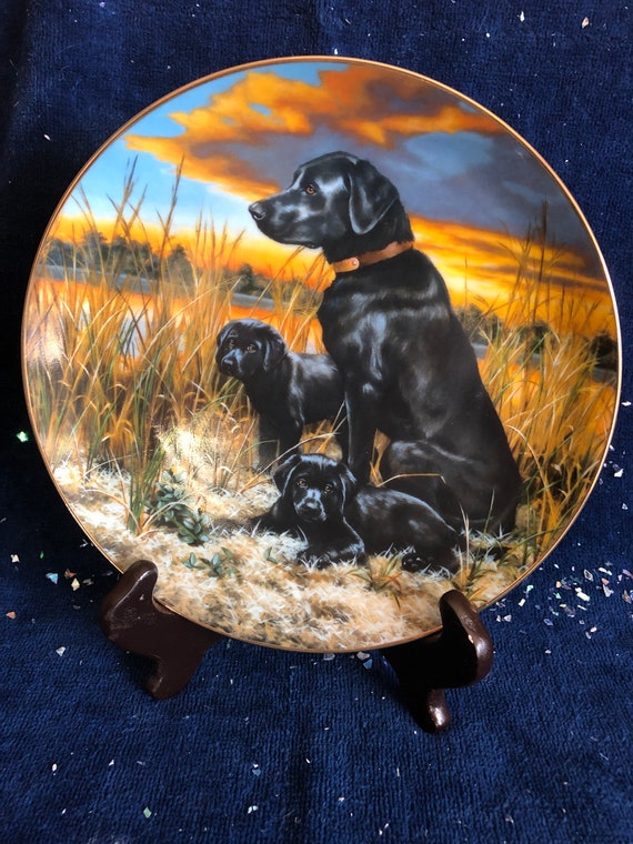 Labrador Retrievers Collector Plate 4348D by Robert Christie - Etsy