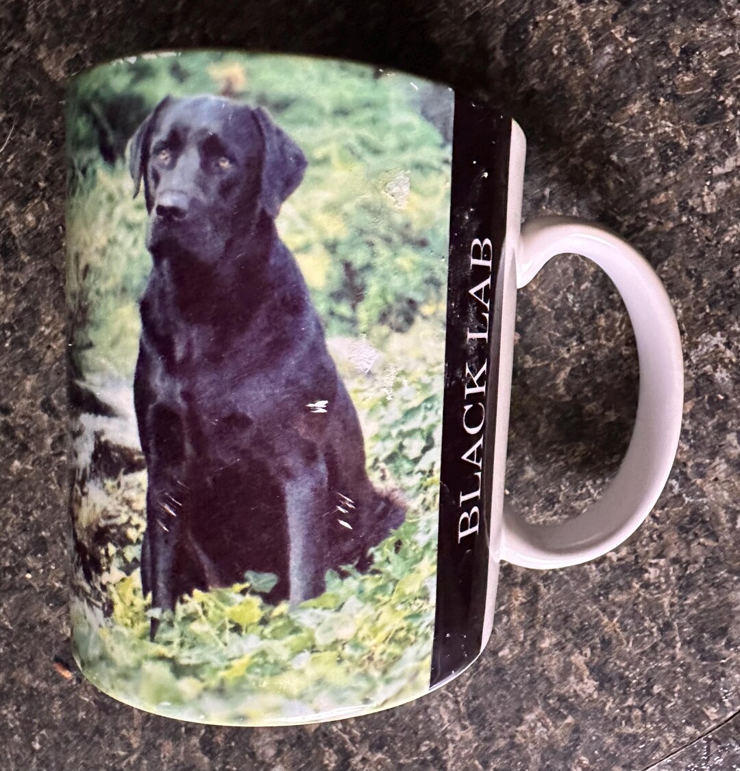 Black Labrador Retriever Coffee Mug Tea Cup Hot Chocolate Porcelain Mug ...