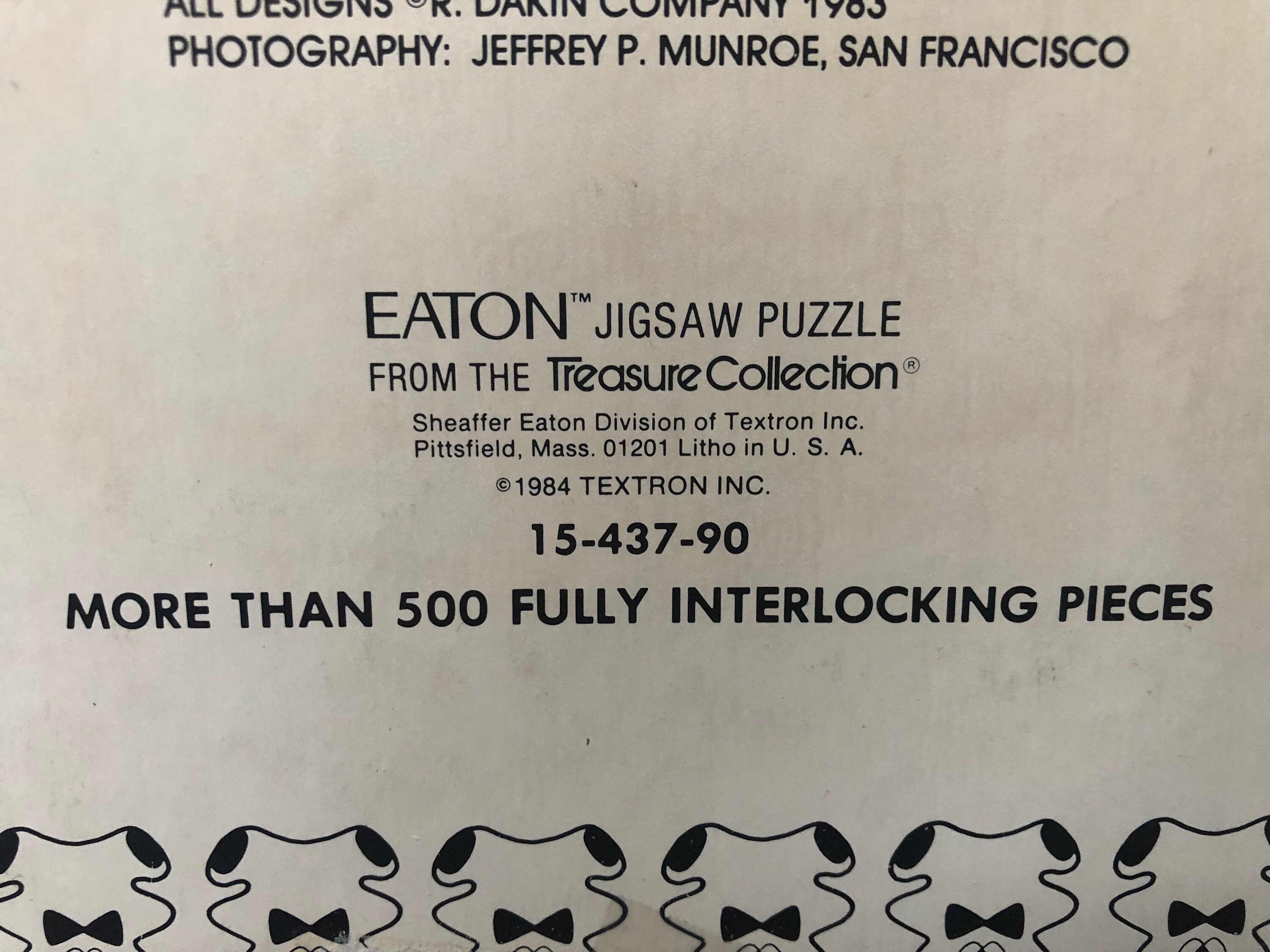 Vintage teddy Bears EATON Jigsaw Puzzle 500 Pc 1983 Panda - Etsy