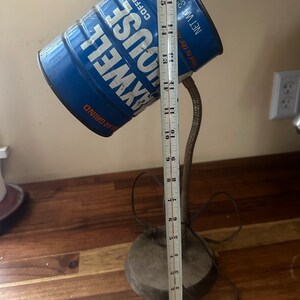 Vintage Coffee Can Lamp Maxwell House Coffee Can Light Man-cave Decor ...