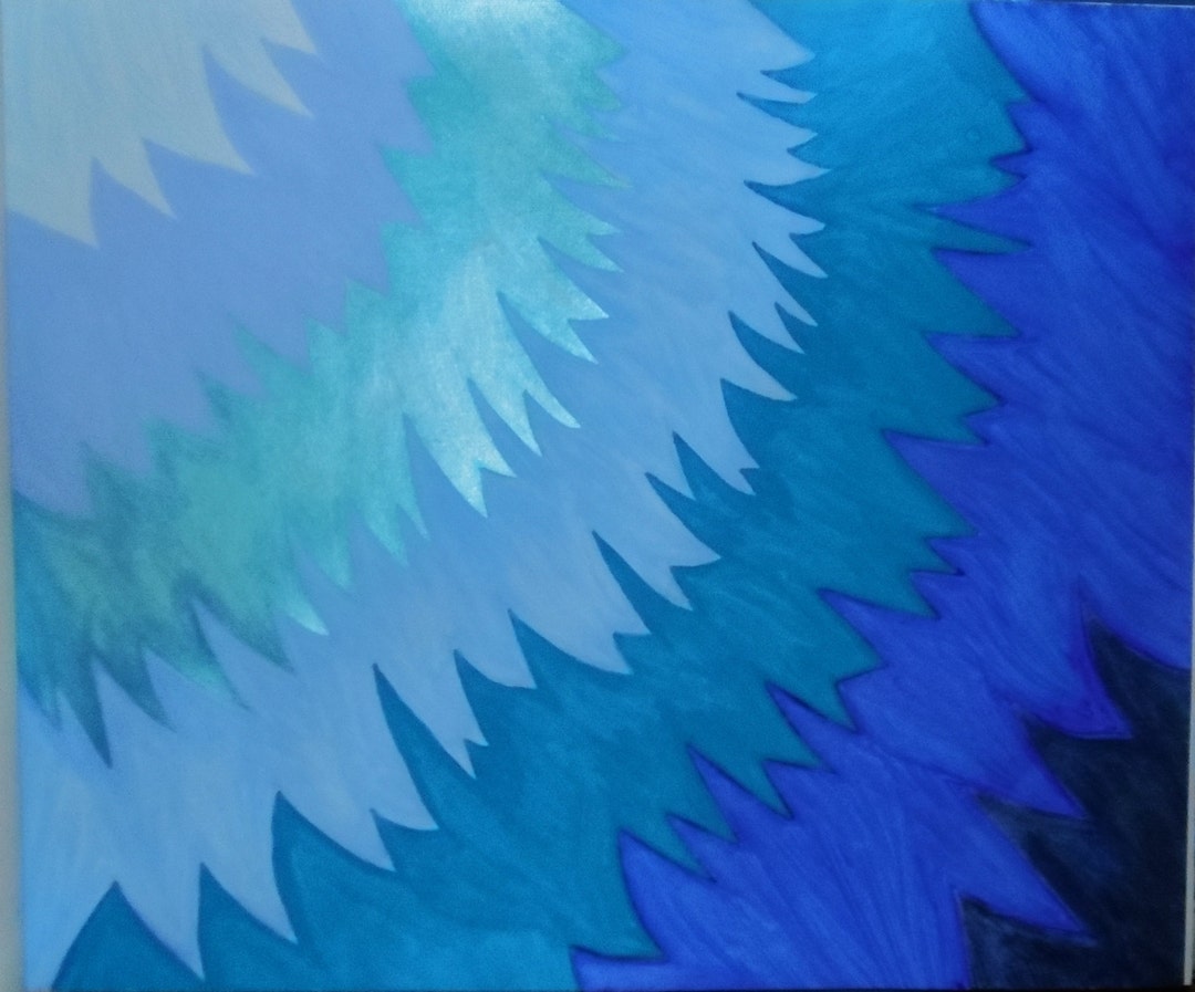 Blue Abyss (original) Painting - Etsy