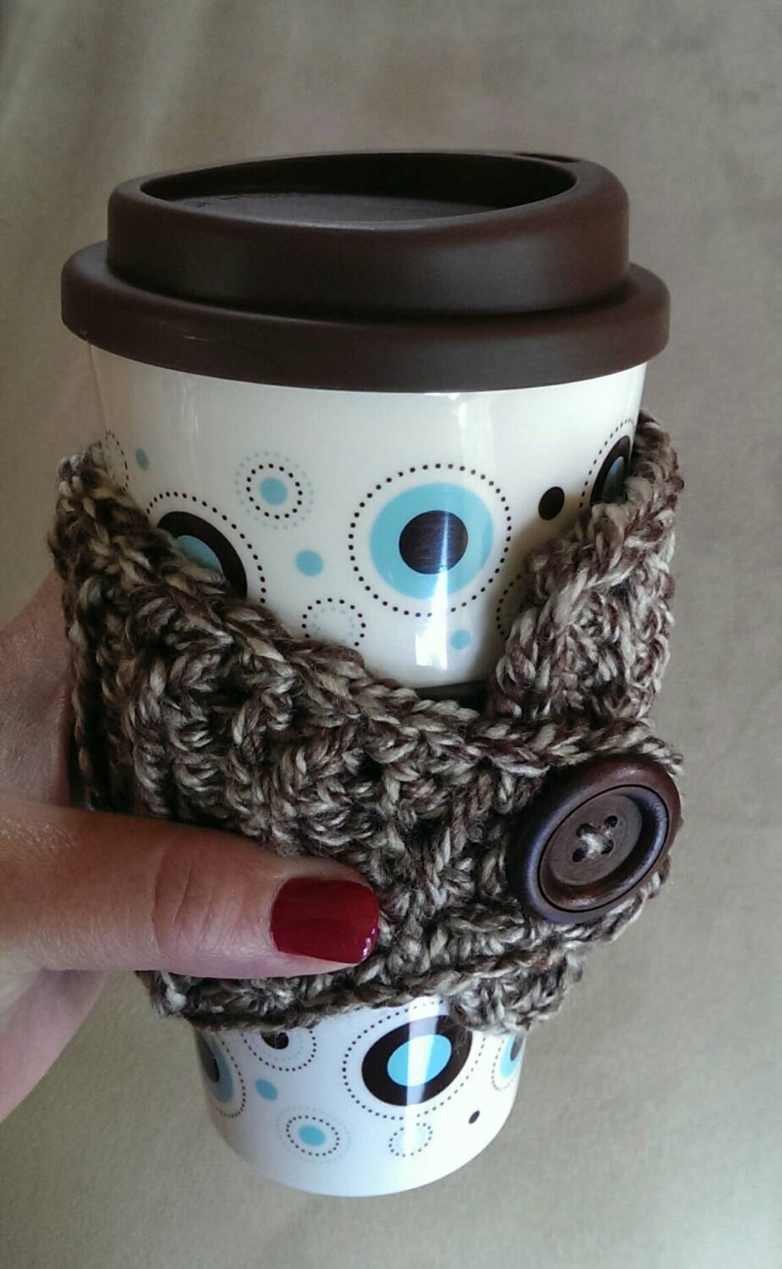 Coffee Cozy - Cup Cozy - Coffee Collar - Coffee Cup Holder - Crochet ...