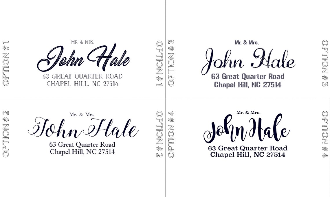 Return Address Printing Printed Envelope Addressing | Etsy