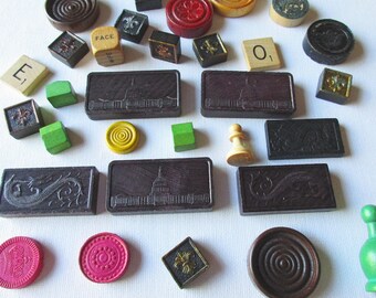 Wood game piece | Etsy