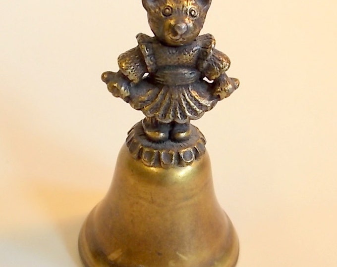 Vintage Bear Bell Brass Bell Small Collectible Bell - Etsy