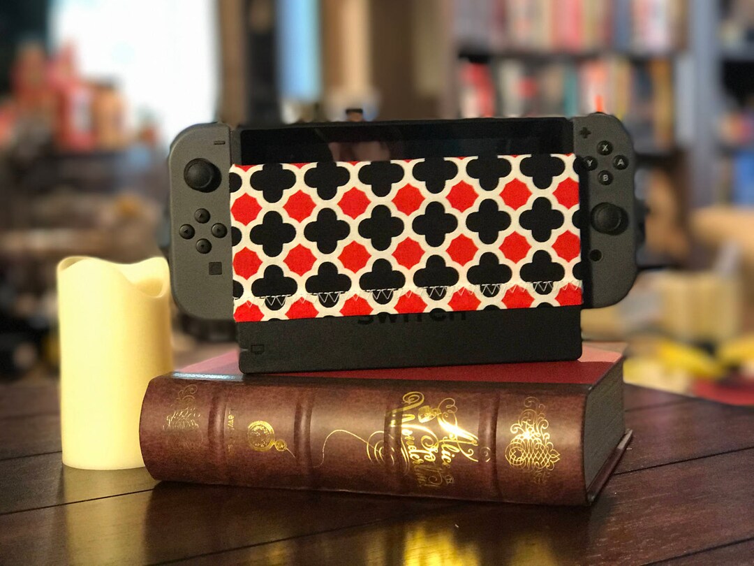 Nintendo Switch Dock Sock black & Red Edition - Etsy