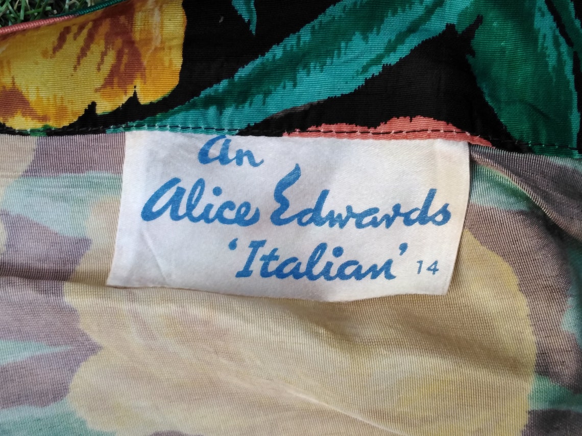 Vintage 1950s Alice Edwards Italian Dress - Etsy