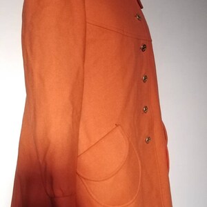Vintage 60s/70s Orange Wool Smock Style Jacket - Etsy