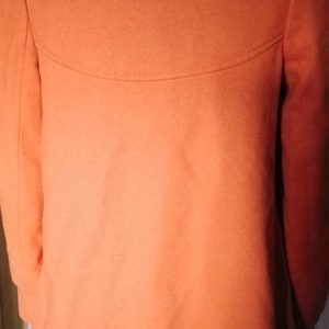 Vintage 60s/70s Orange Wool Smock Style Jacket - Etsy