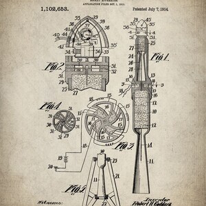 Rocket Patent Poster - Vintage Rocket Ship - Science Poster- Space Art ...