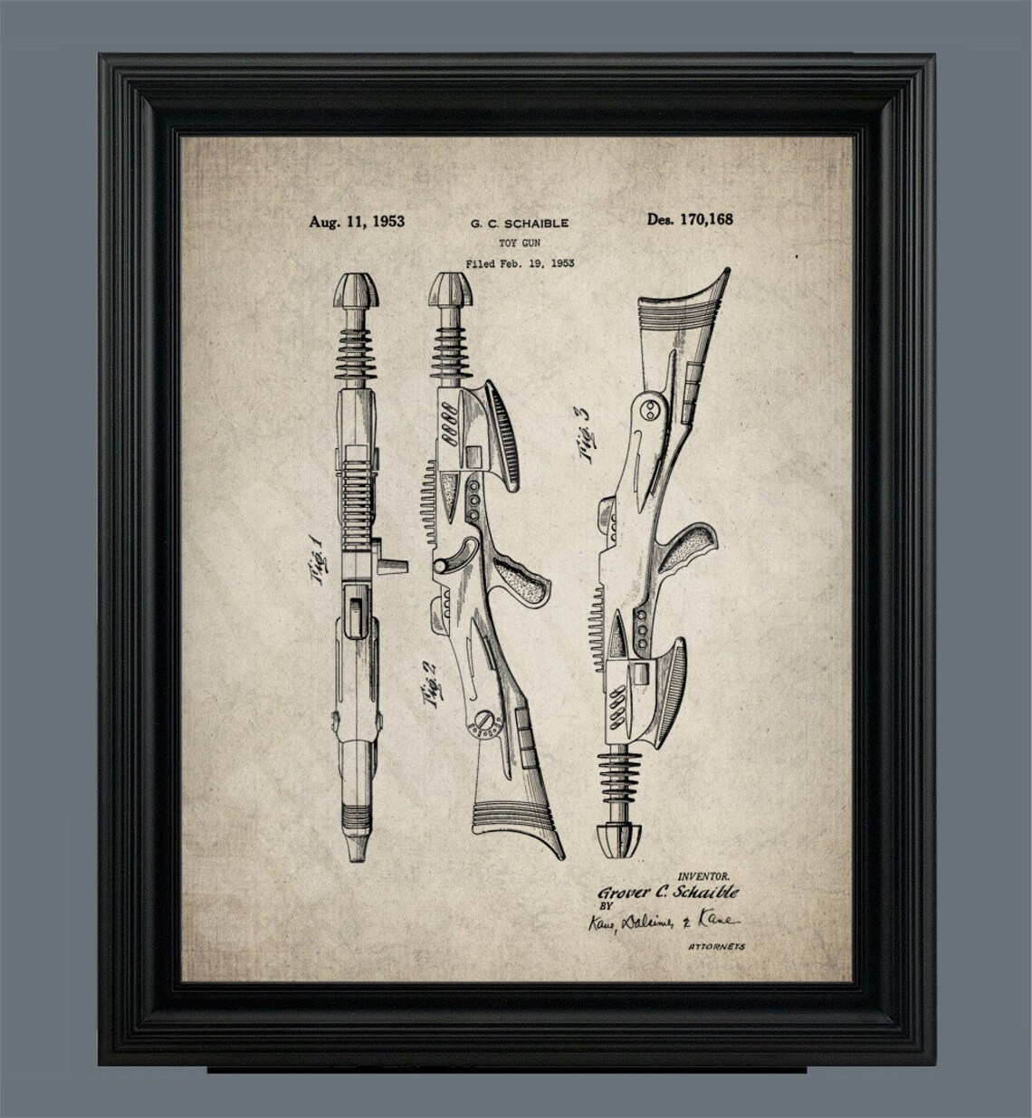 Vintage Toy Ray Gun Scifi Rifle - Patent Print- Instant Download ...