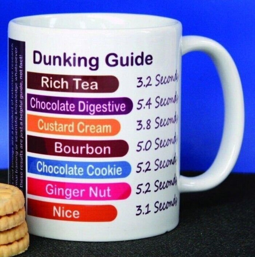 Biscuit Dunking Guide ~ MUG ~ Tea Coffee Rich Digestive Bourbon Cookie ...