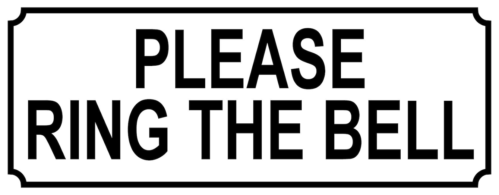 Please RING THE BELL ~ Sign / Plaque / Notice ~ Choice of 5 Sizes ( for ...