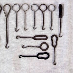 Victorian Boot Shoe Button Hook Lot - Etsy