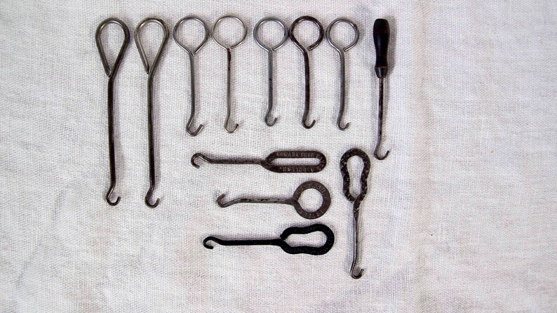 Victorian Boot Shoe Button Hook Lot | Etsy