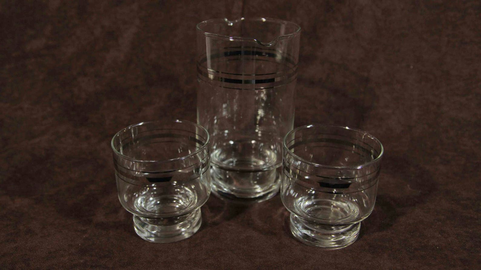 Silver Double Ring Crystal Bar Set - Etsy