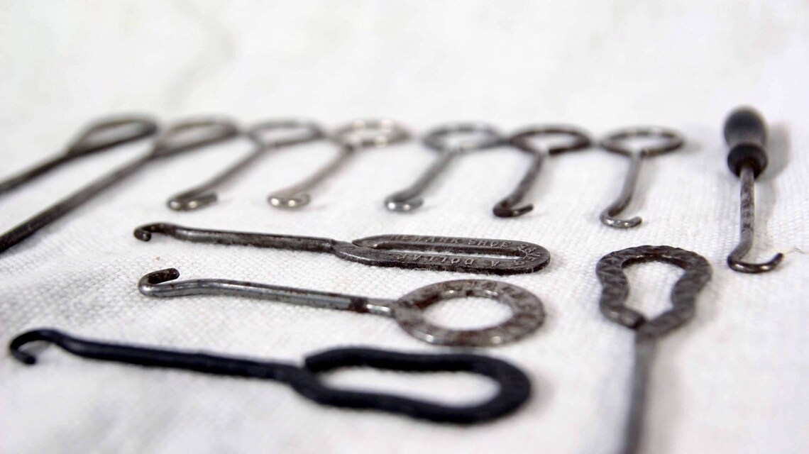 Victorian Boot Shoe Button Hook Lot - Etsy