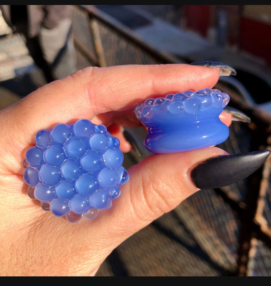 Blue Bling Plugs 1 Inch - Etsy