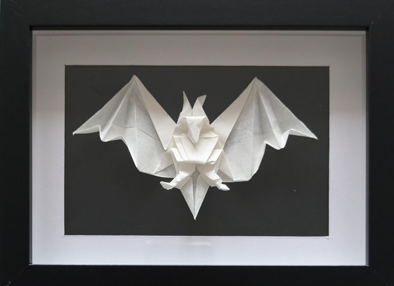 Difficult Origami: a Bat in a Frame - Etsy