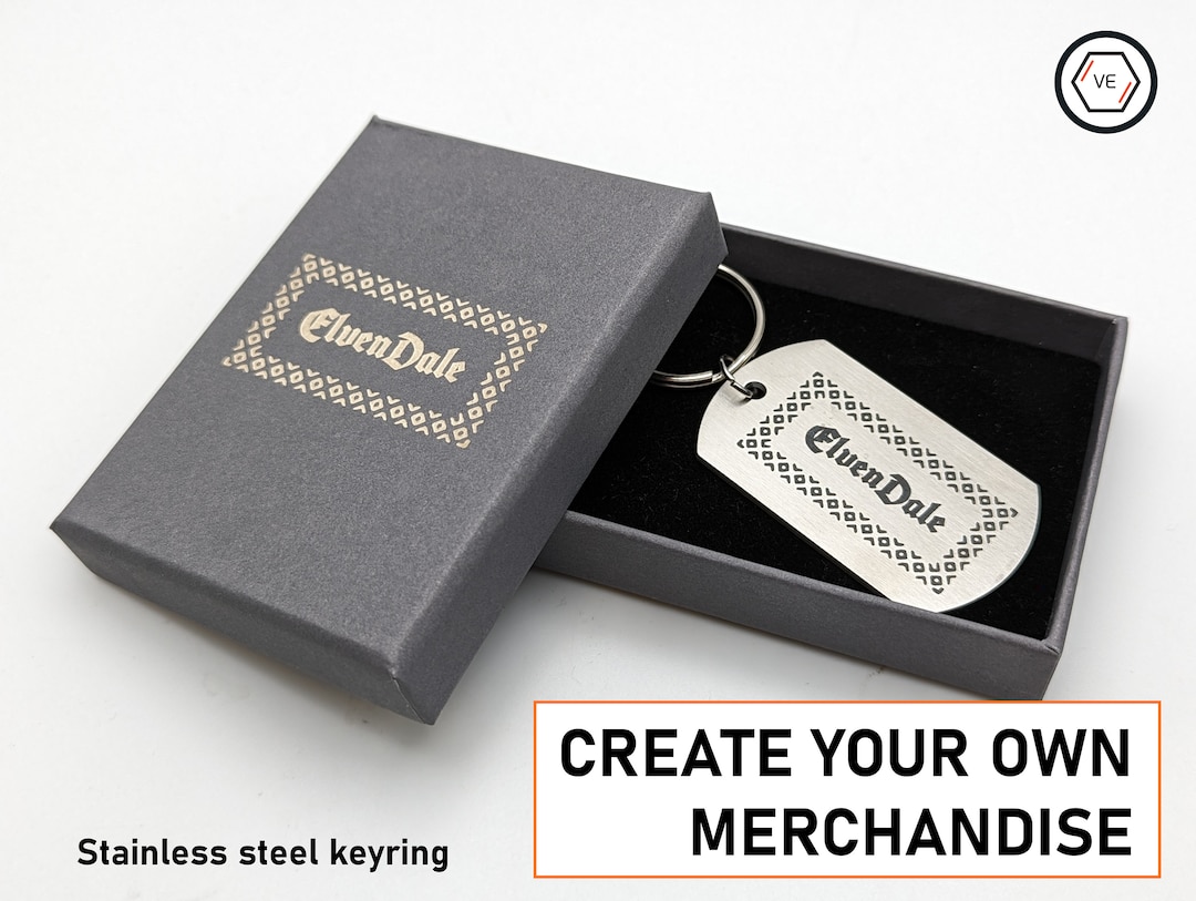 Laser Engraved Aluminium Keychain for Branding, Merchandise, Events ...