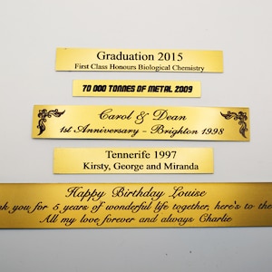 Personalised Picture Frame Plaques. Multiple & Custom Sizes, Laser ...