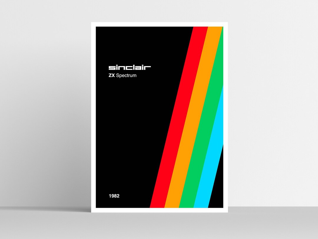 Sinclair ZX Spectrum Computer Games Print A1, A2, A3 Retro Computer ...