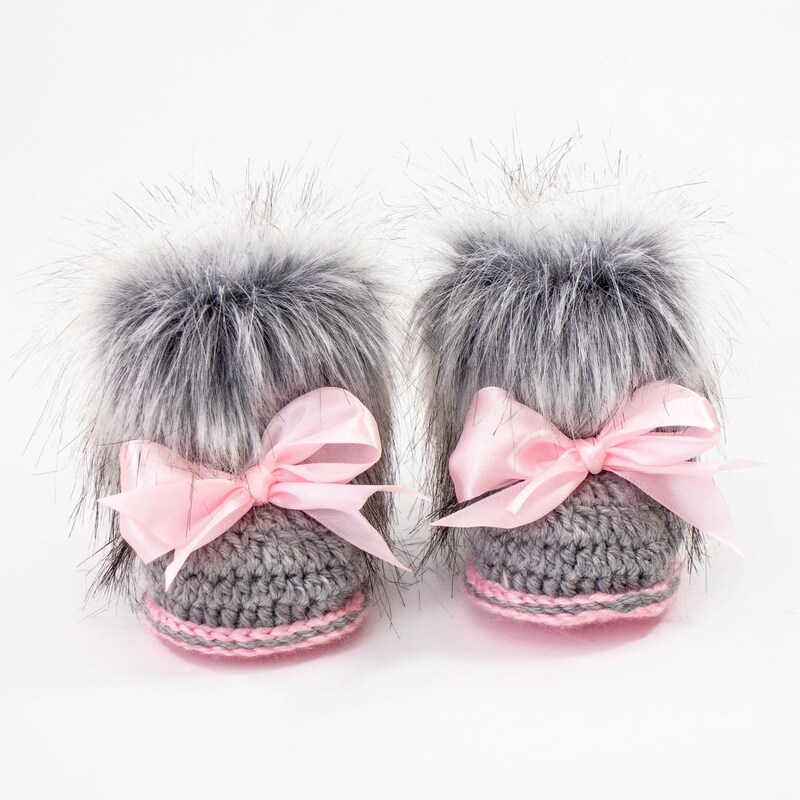 Baby Girl Booties - Etsy