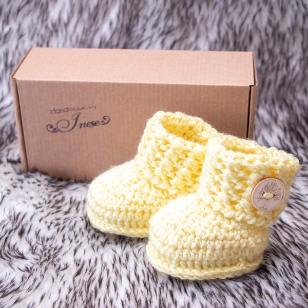 Yellow Booties - Etsy