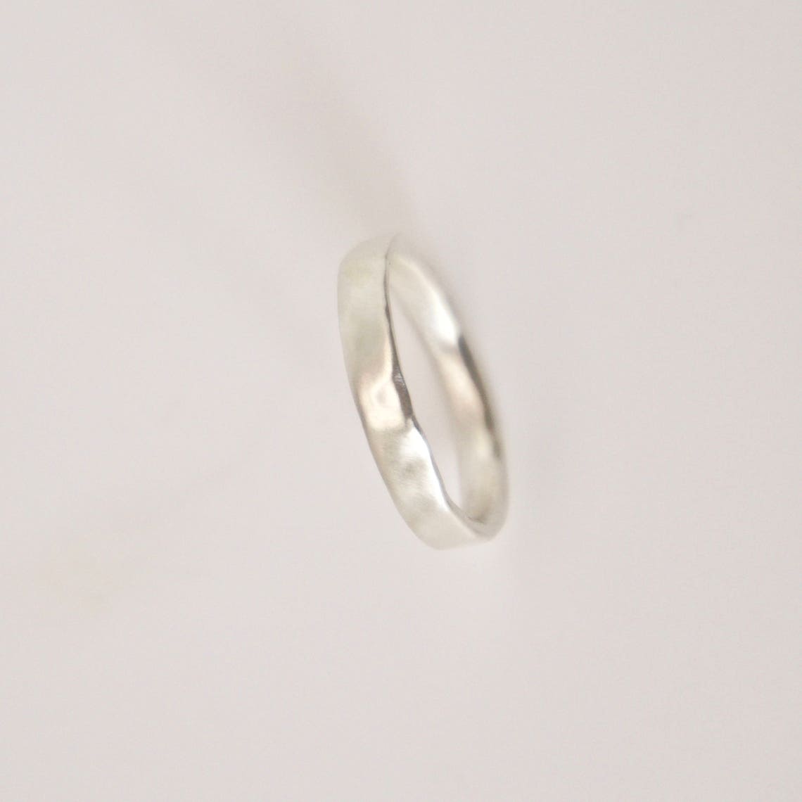 Molten Silver Ring Organic Texture Recycled Sterling | Etsy