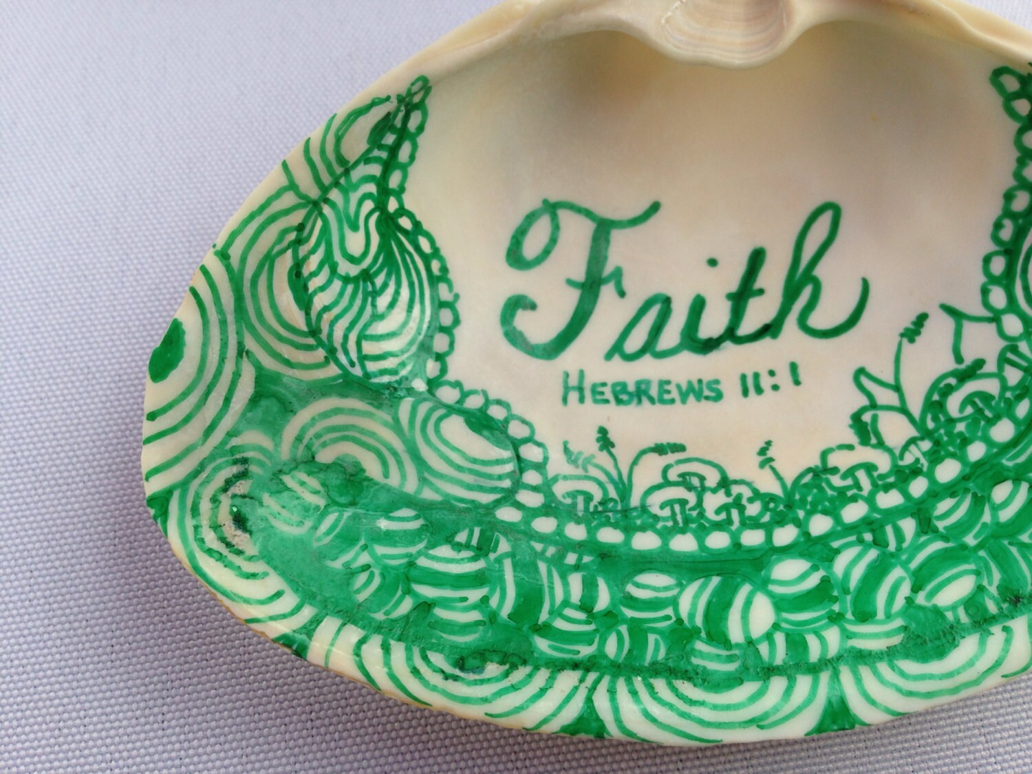 Shell, Beach, Fancy, Unique, Gift, Zentangle Inspired, Sea Shell Art ...