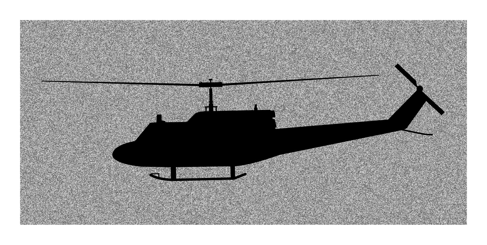 UH-1N Huey Silhouette Digital Vector Cut Download Svg Png Dxf - Etsy