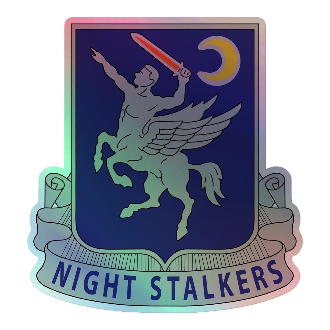 160th SOAR Night Stalkers Holographic Sticker – Military Vinyl Decal - Etsy