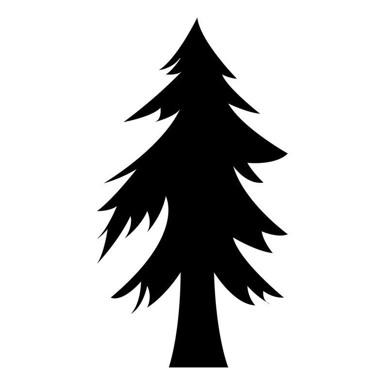 Pine Tree Vector Cut Download Svg Png Dxf - Etsy