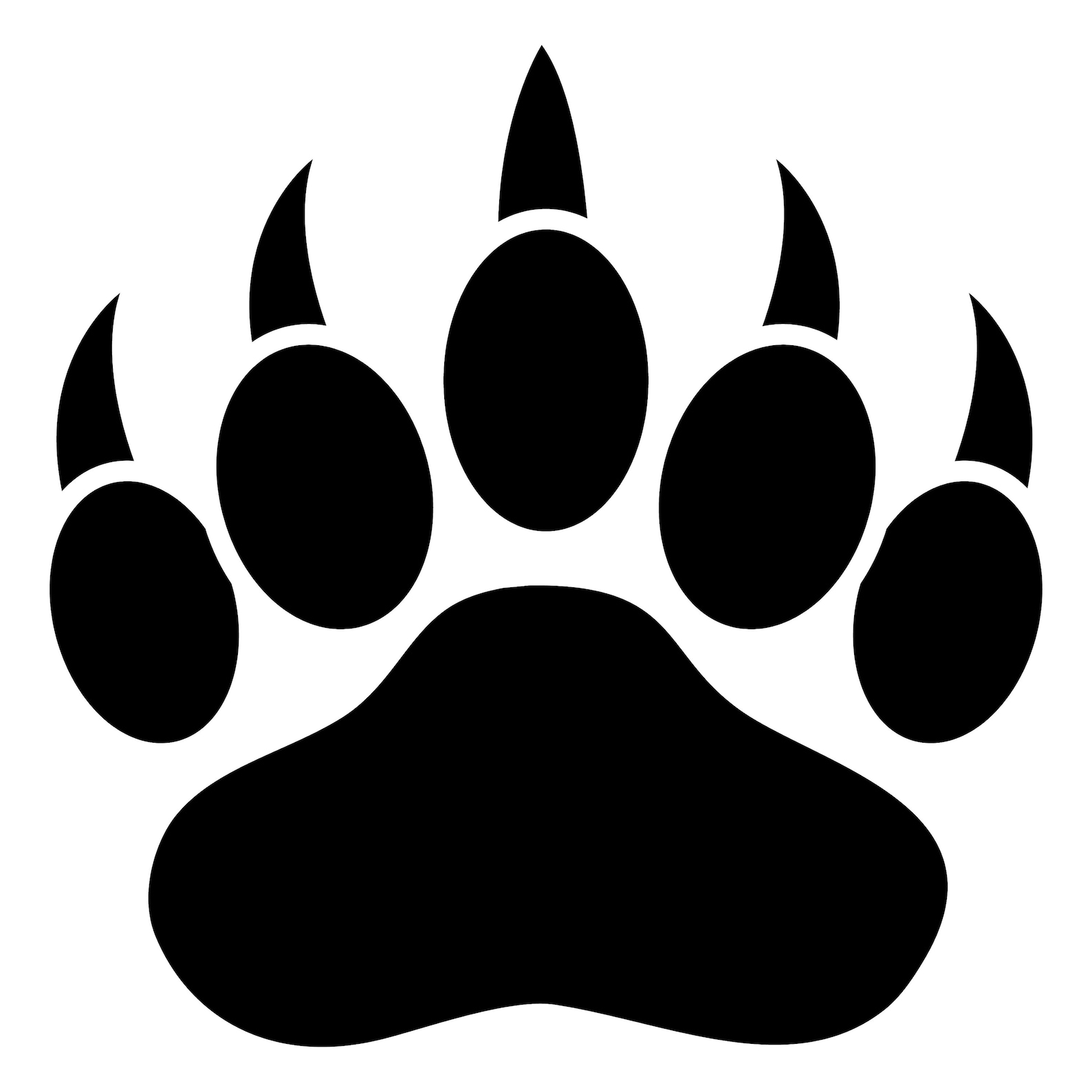 Bear Paw Digital Vector Cut Download Svg Png - Etsy