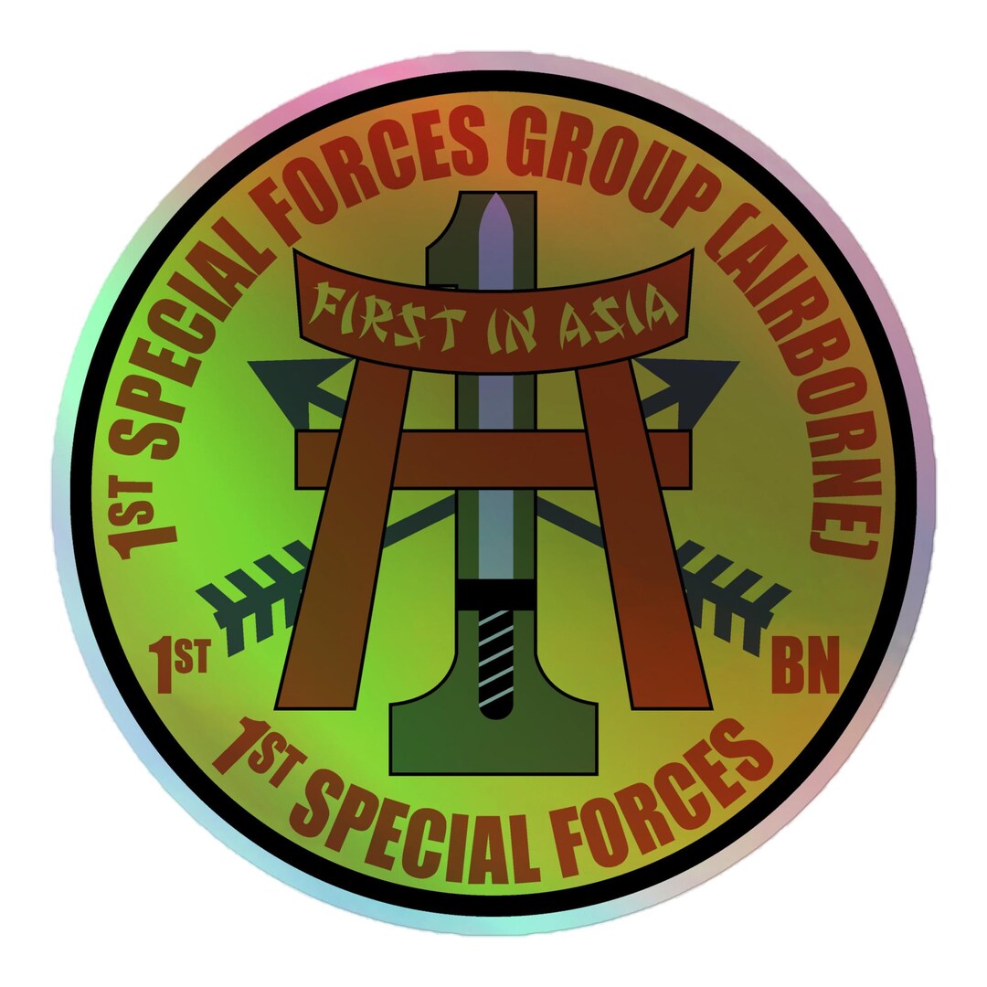 Special Forces Sticker - 1st Group 1st Battalion Holographic - Etsy
