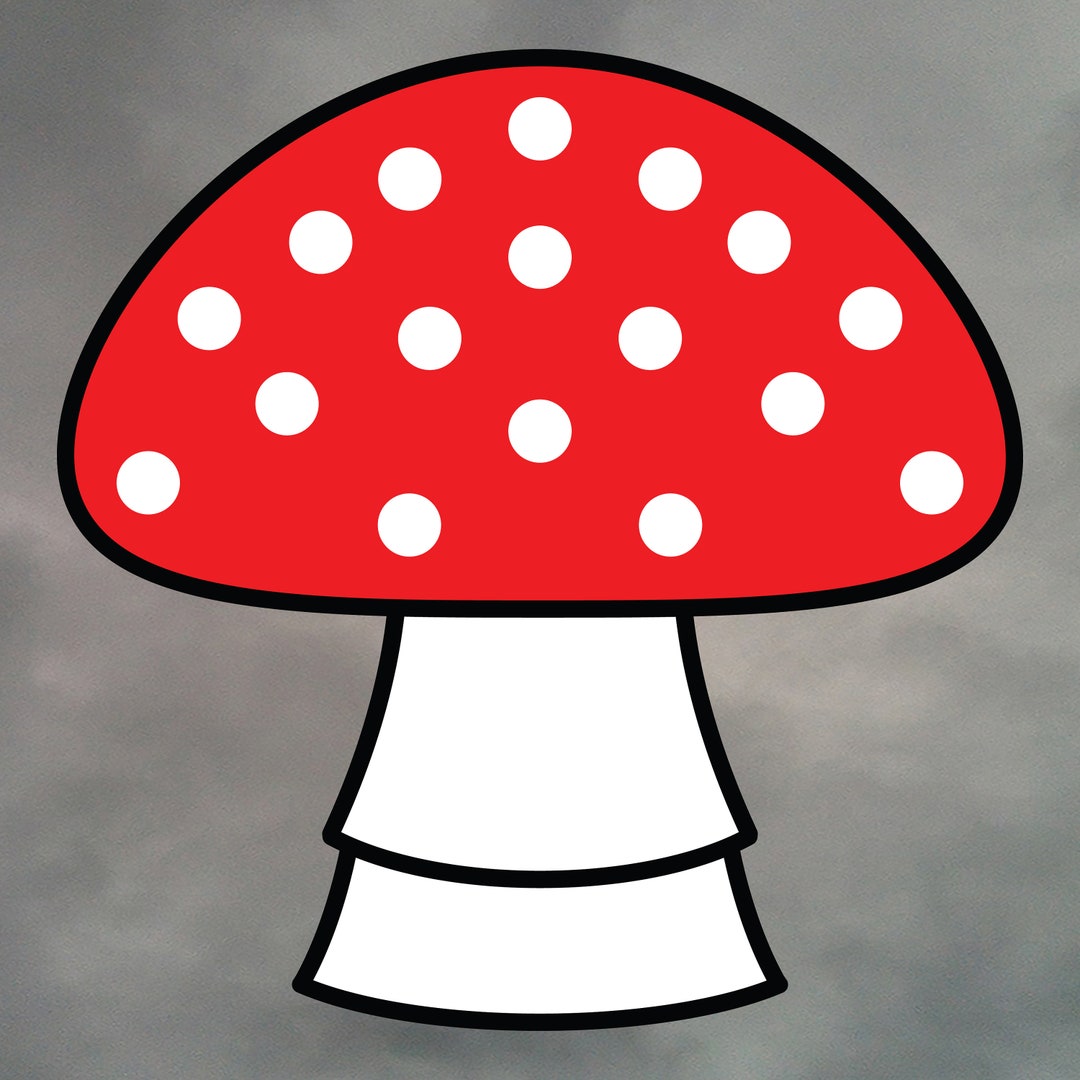Mushroom Digital Vector Cut Download EPS PNG JPG - Etsy