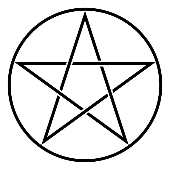 Wiccan Pentacle Digital Vector Cut Download Svg Png Dxf - Etsy