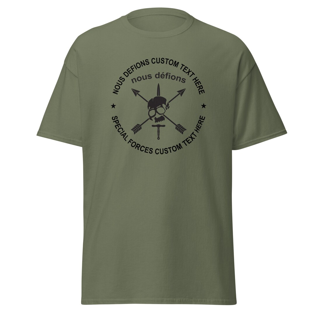 Nous Defions Special Forces Custom Text Classic T-shirt - Etsy