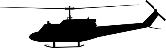 UH-1N Huey Silhouette Digital Vector Cut Download Svg Png Dxf - Etsy ...