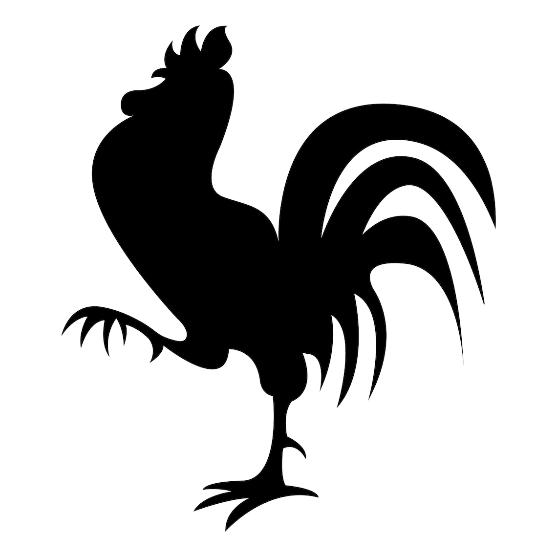 Rooster Digital Vector Cut Download Svg Png Dxf - Etsy