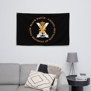 Black Watch Flag Royal Regiment Scotland Horizontal - Etsy