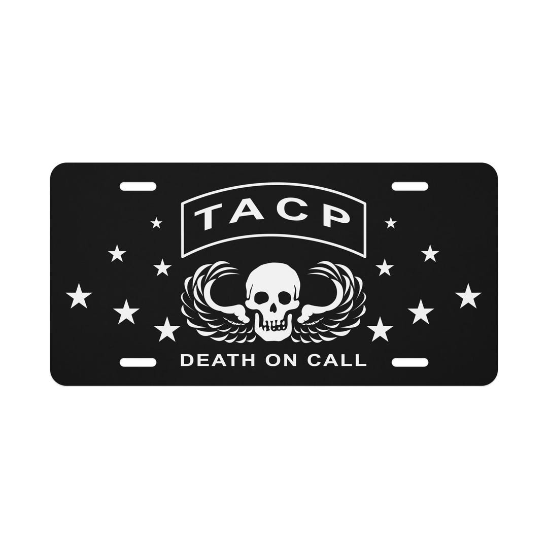 TACP Death on Call License Plate - Etsy